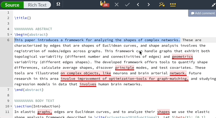Writefull s Paraphraser And Title Generator Accessible From LaTeX Source Code In Overleaf